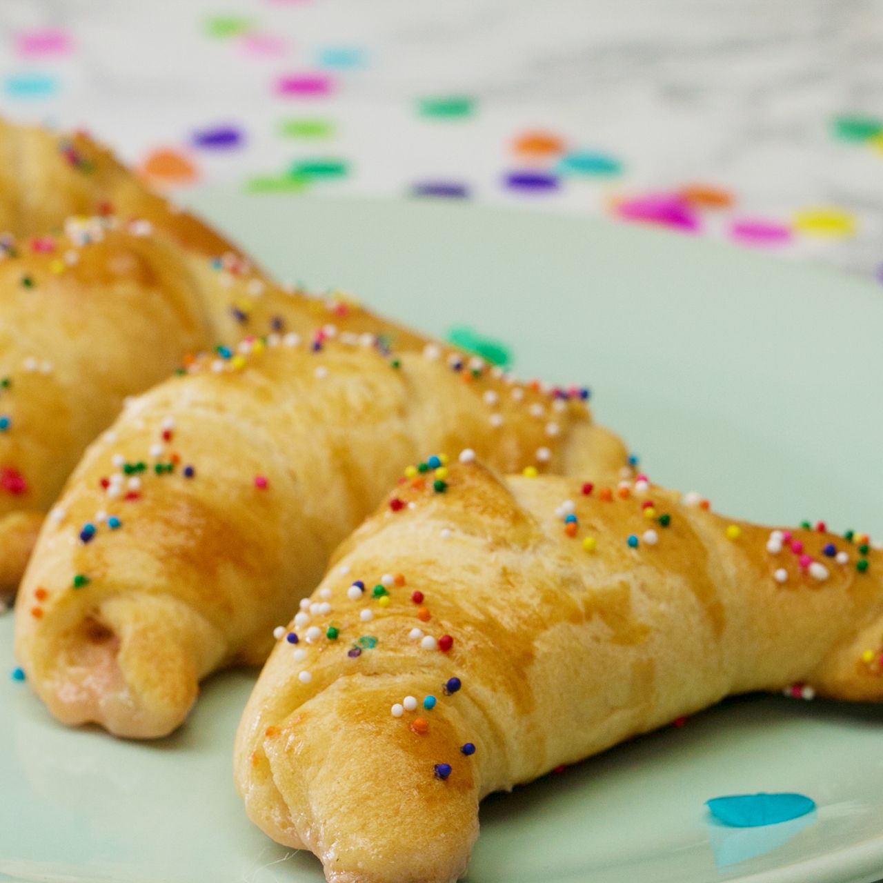 Birthday Cake Croissants – Cooking Panda