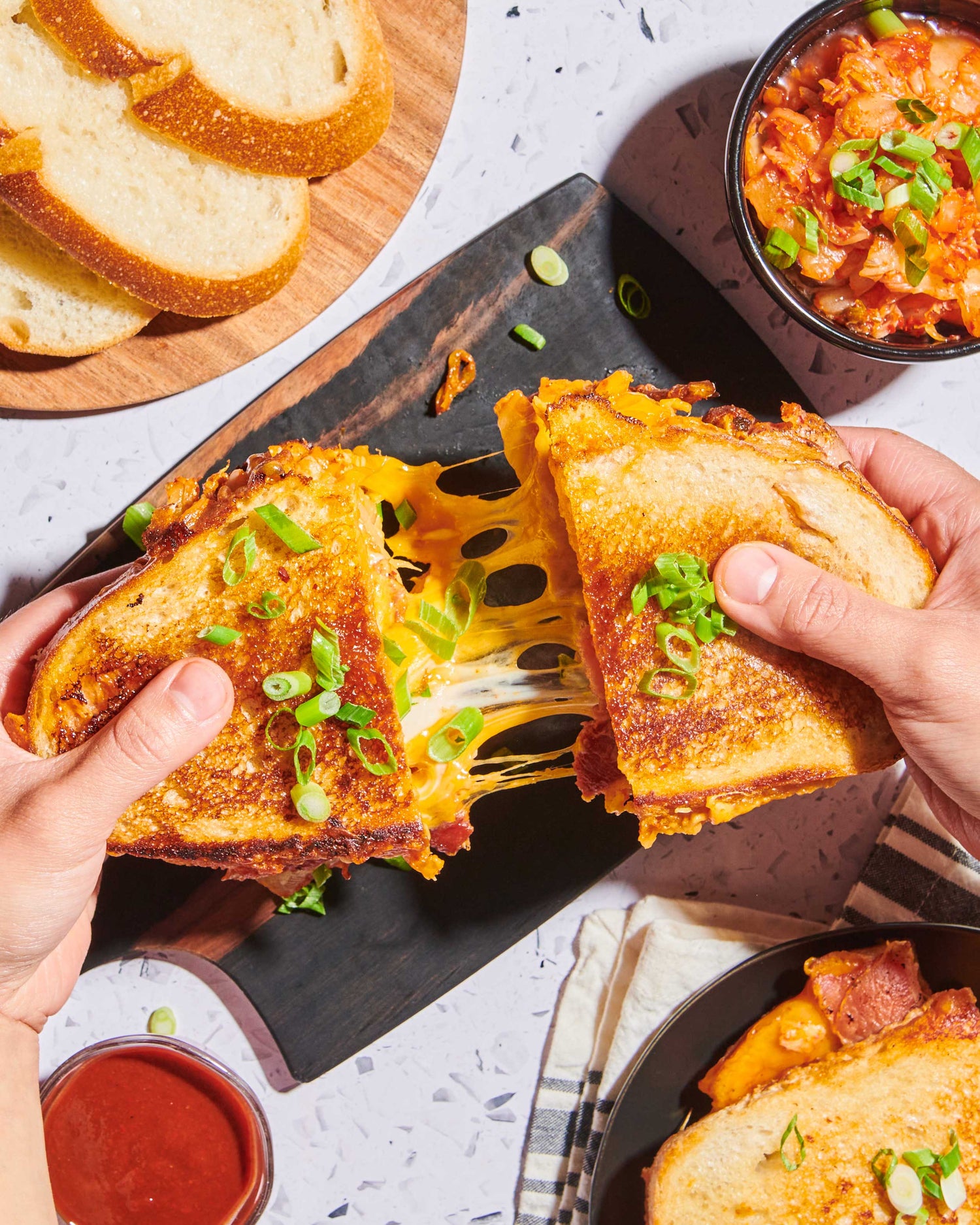 Kimchi Grilled Cheese – Cooking Panda