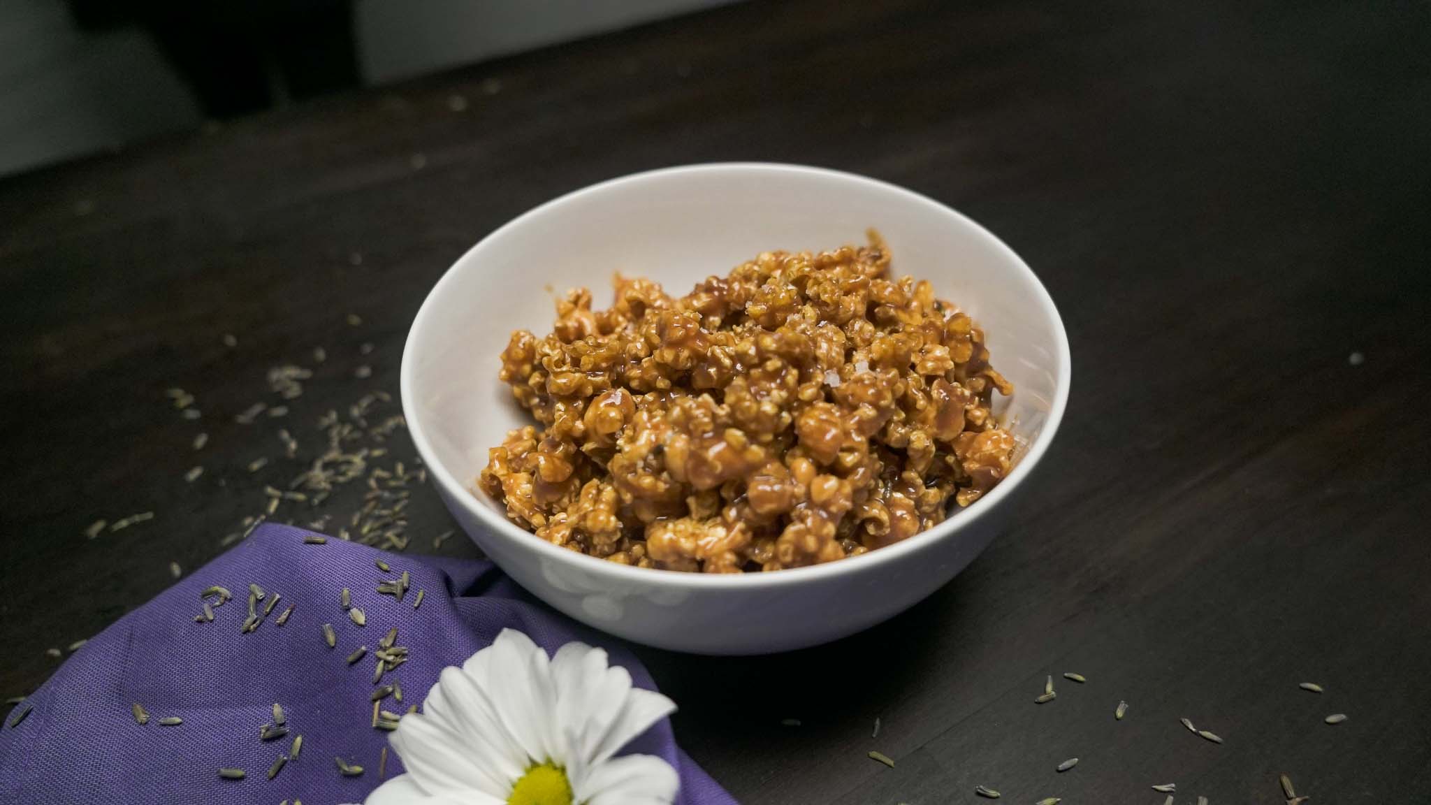 Salted Lavender Caramel Popcorn – Cooking Panda