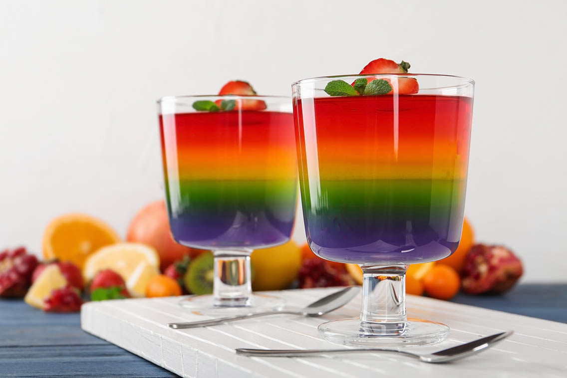Rainbow Jello – Cooking Panda