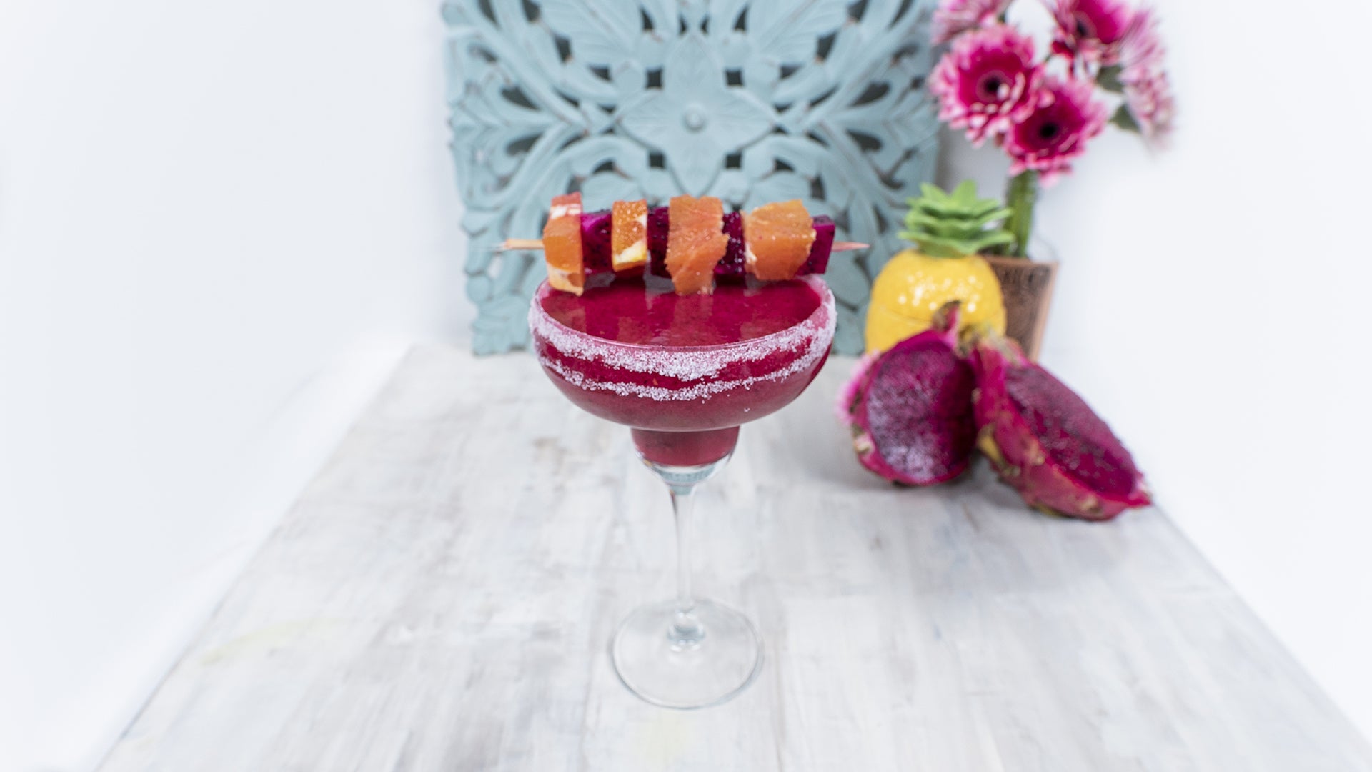 Dragon Fruit Raspberry Margarita – Cooking Panda