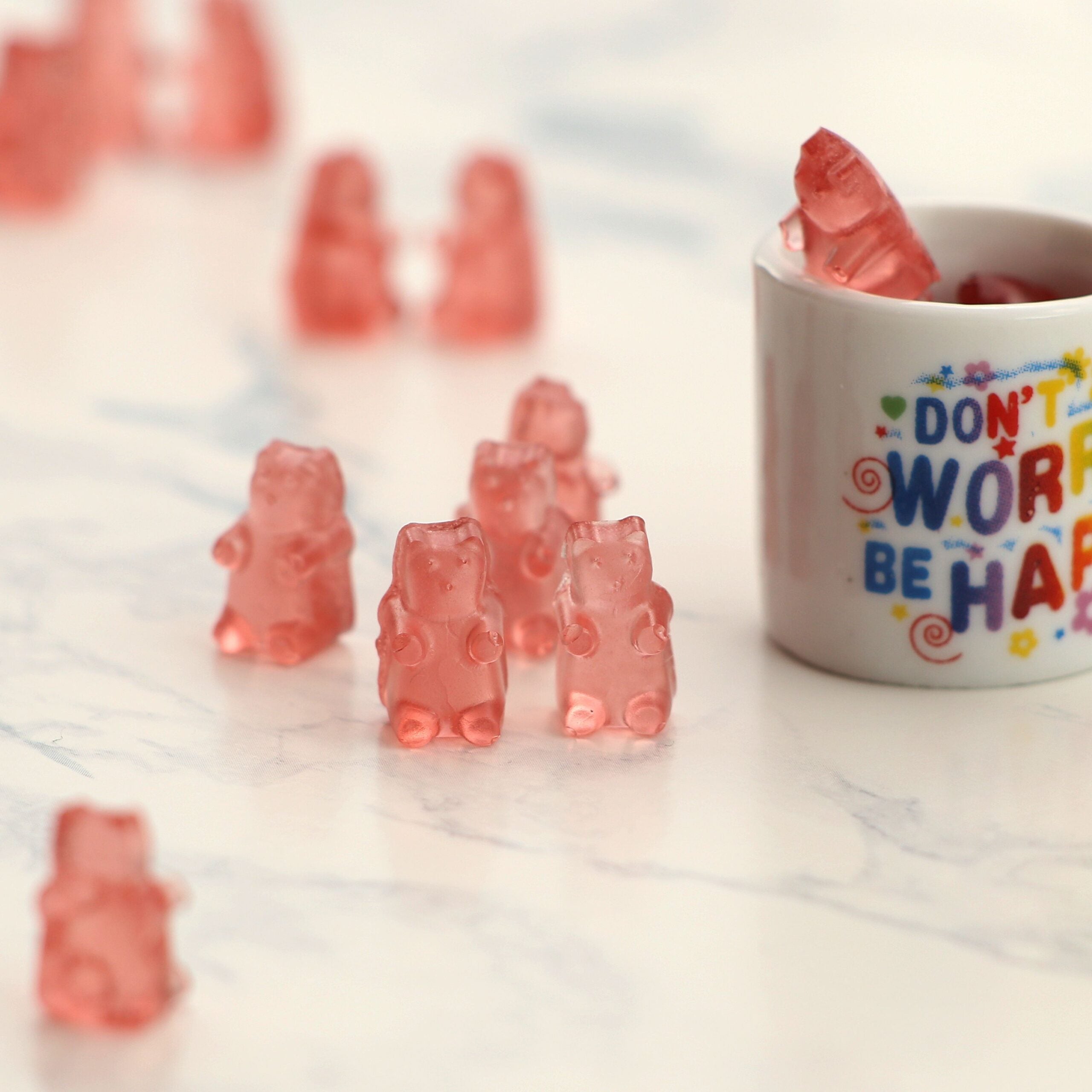 Strawberry Rose Gummy Bears – Cooking Panda
