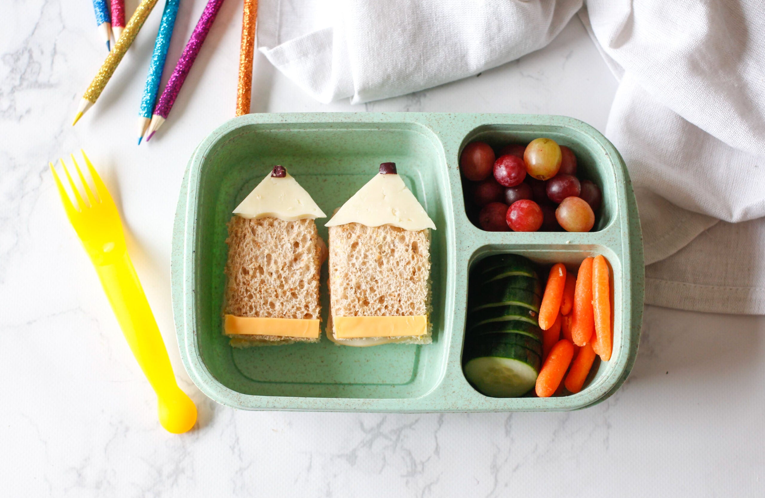 School Lunch with Pencil Sandwiches – Cooking Panda