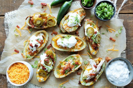 Rotisserie Chicken Potato Skins – Cooking Panda